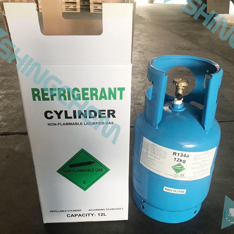 SHINGCHEM air conditioner gas r134a refrigerant tank 1L can 30 lb 13.6kg 12kg r134a refrigerant ...