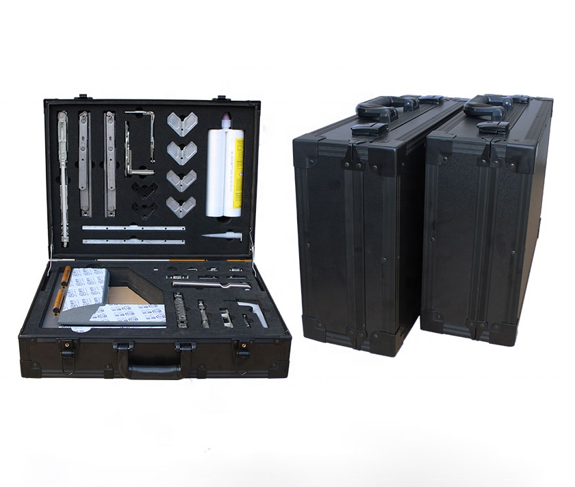 Aluminum alloy door and window sample corner box portable tool box ...