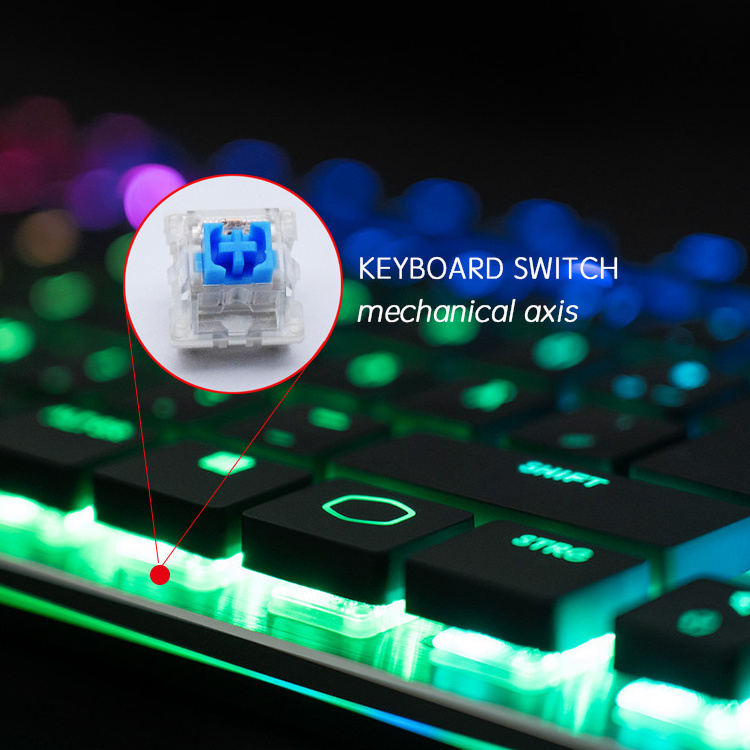 Mechanical Keyboard Switch Button Axis Blue Computer Gaming Keyboard ...