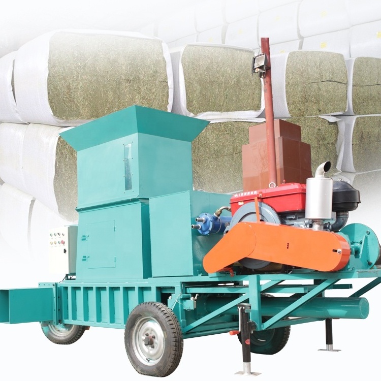Self-powered square hay baler Stationary baler Pine straw bale for sale ...