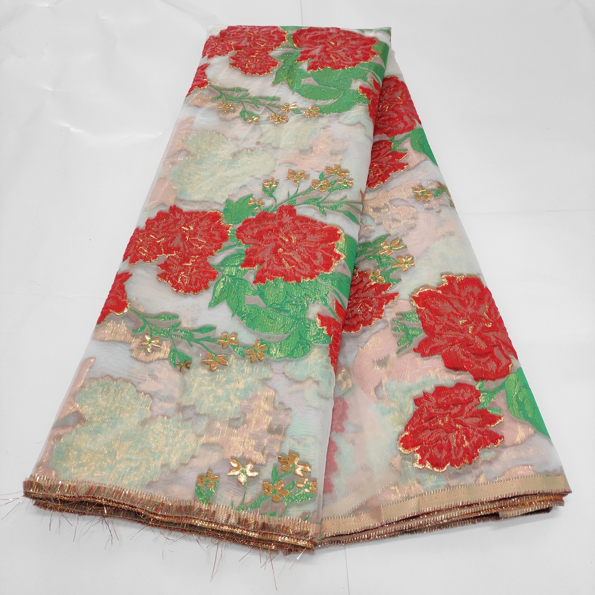 Lace Gilding Fabric Nigerian African Dress For Woman Embroidery French ...