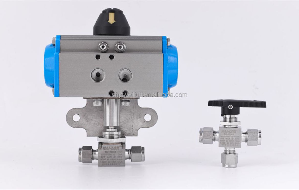 Control Valve SS316 with Air Torque Pneumatic Actuated Ball Valve ...