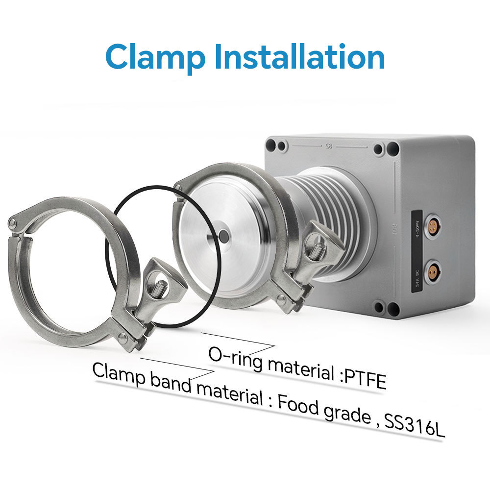 0-90% smart sensor inline process refractometer digital brix meter in ...