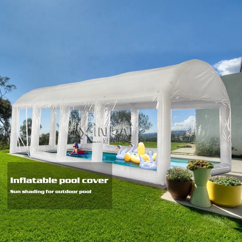 PVC airtight inflatable domes swimming pools cover for pool party ...