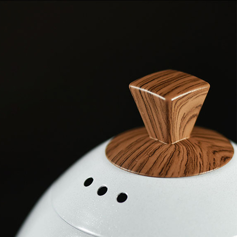 Brewista 600ml electric pour over gooseneck wooden with thermometer ...
