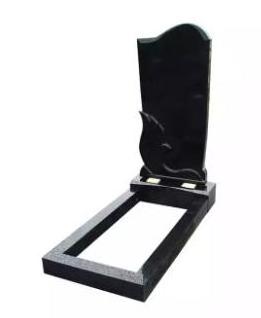 Funeral Carved Granite Headstones Monuments Black marble slab European ...