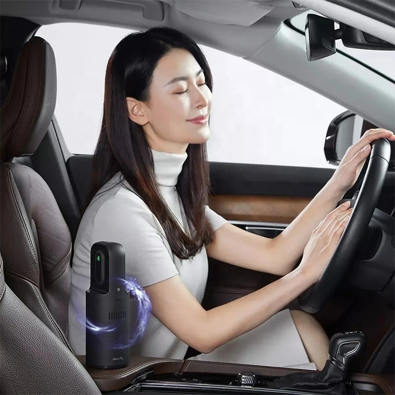 Portable Mini Air Purifier USB Installed HEPA Filter Electric Water Ion ...