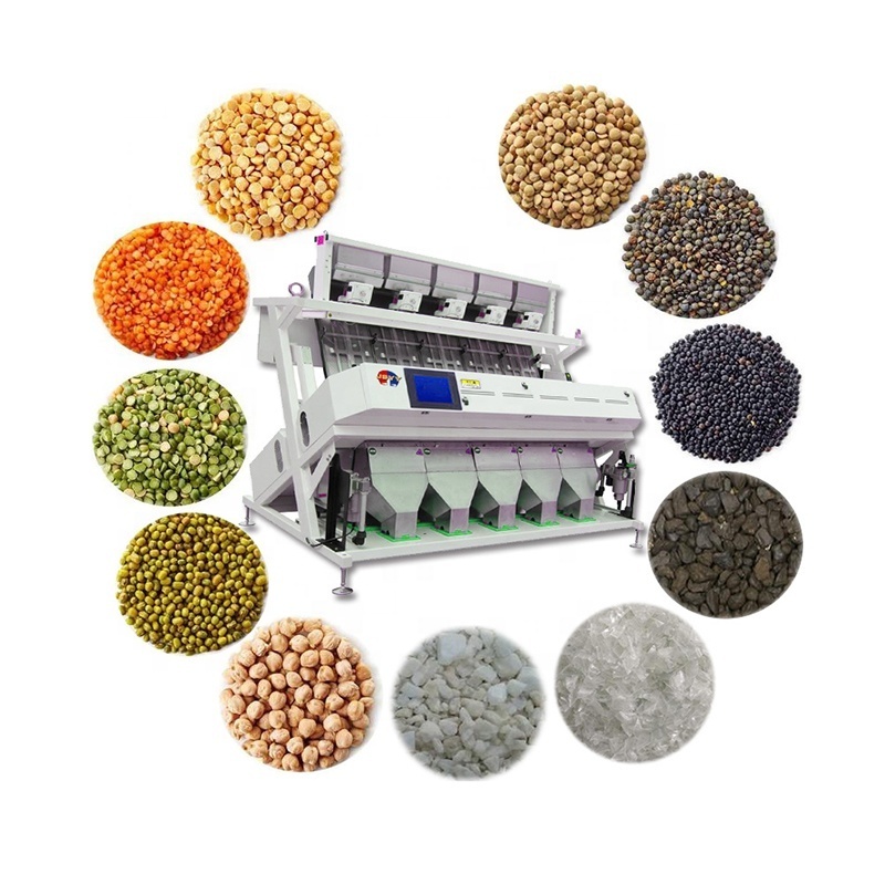 Rice color sorter machine high capacity color sorter Solid particles plastic color sorting ...