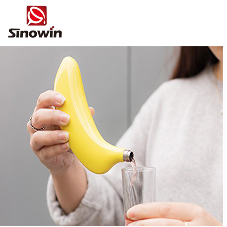 Stylish Banana Shape Design Luxurious and Novelty Hip Flask with Funnel ...
