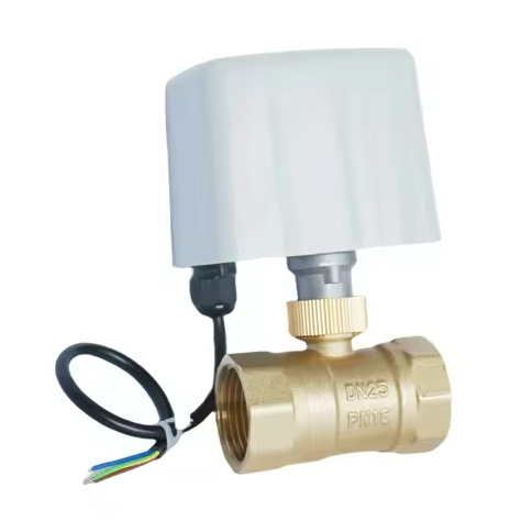 Motorized Ball Valve Two-way Control Valve DN25 High Temperature ...