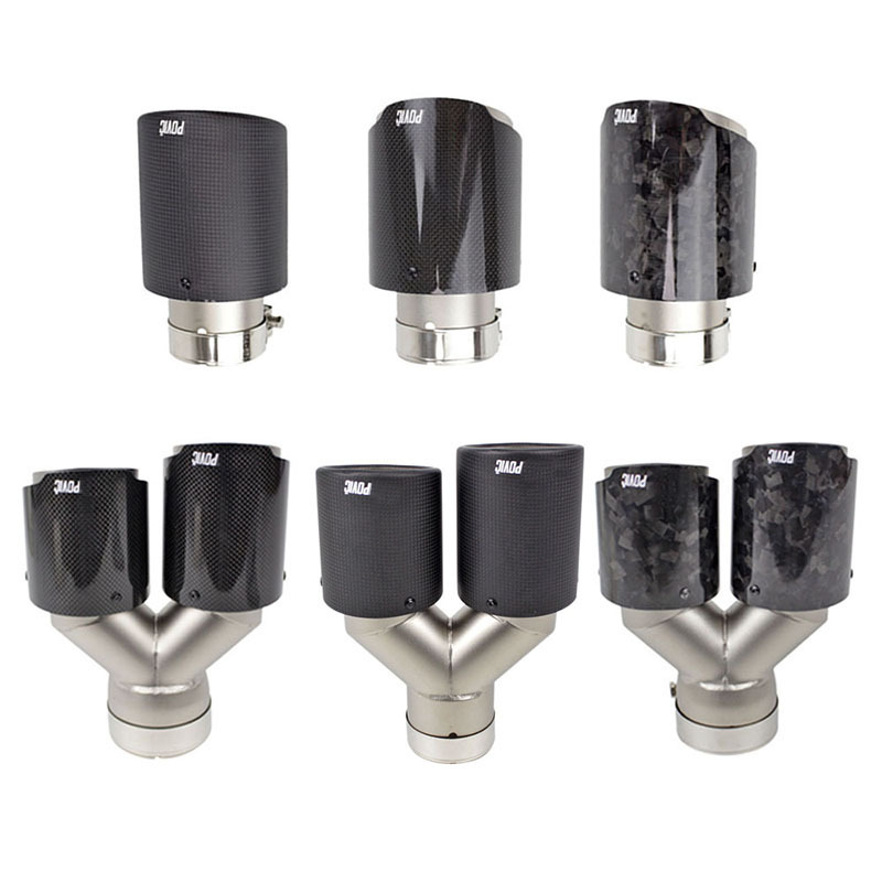 Car 2 2.5 3 4 Inch Inlet Stainless Steel Muffler Tail Pipe Tip 63mm ...