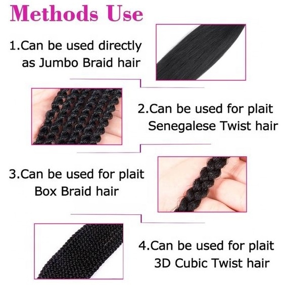 Free Sample Synthetic Pre Stretched Yaki Ombre Braiding Hair For ...