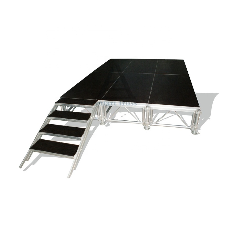 Stage platform for church, wooden stage floor, portable stage rental ...