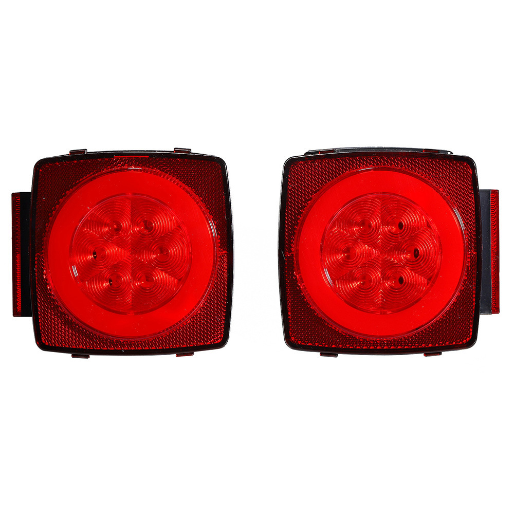 Boat Trailer Submersible Waterproof square LED tail light side light ...
