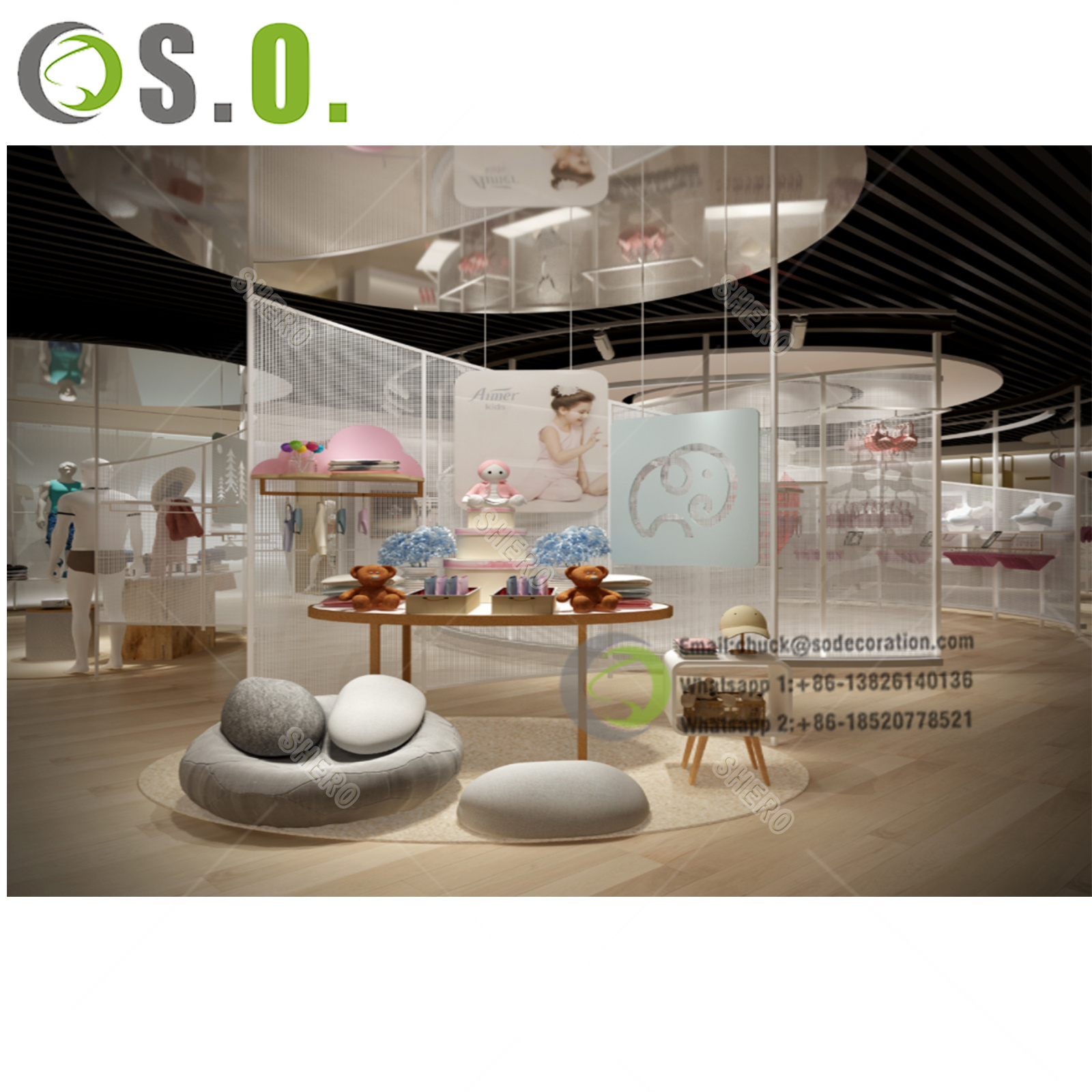 High End Italian Luxury Design Retail Store Lingerie Display Shelf Girl ...