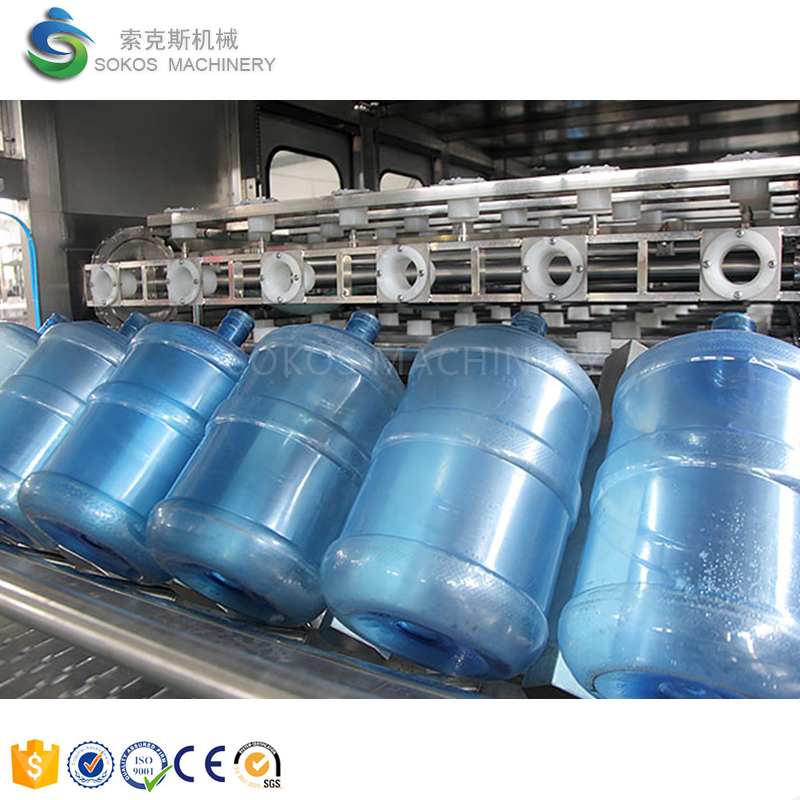 Automatic 20 Litre Drum Capacity 1000 Bottles Per Hour Mineral Water ...