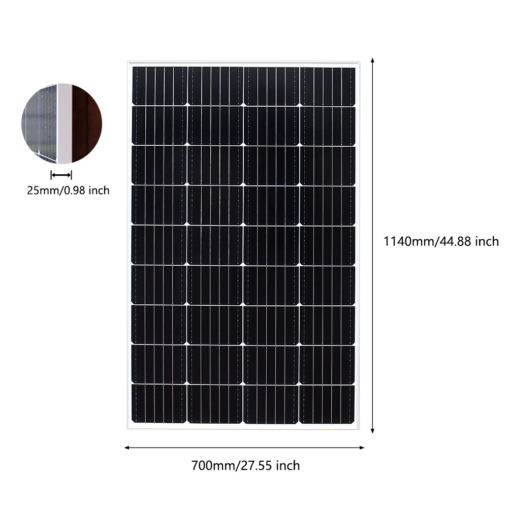 100w Circular Mono EFTE Laminate Solar Panel Solar Panels for Solar ...