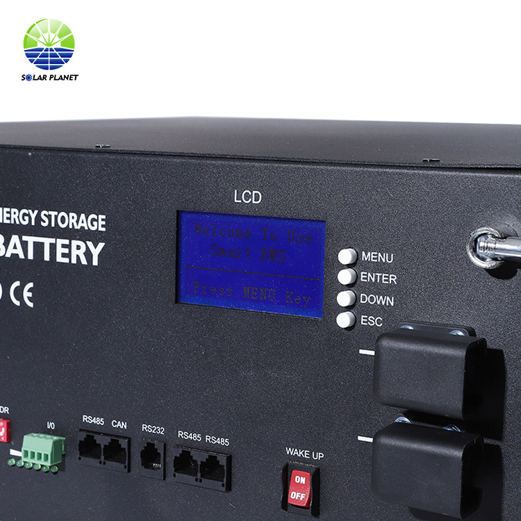 Smart BMS LiFePO4 10kwh 50 kwh 24V 48V 100Ah 200Ah 100Ah Solar Lithium ...