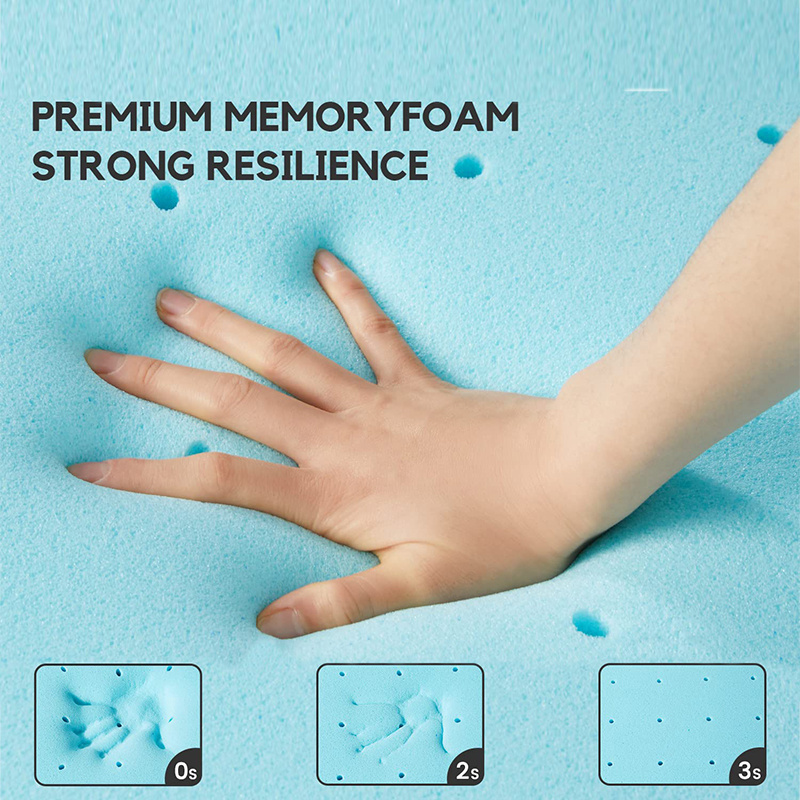 3 Inch Memory Foam Bed Mattress Topper Mattress Materials Futon ...