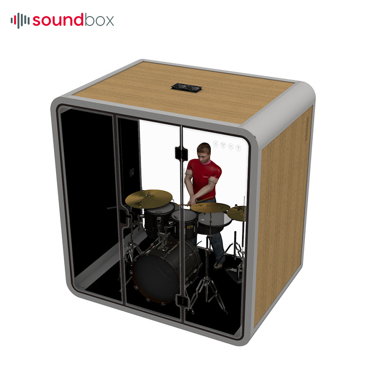 movable silence soundproof acoustic modular drum booth for sale ...