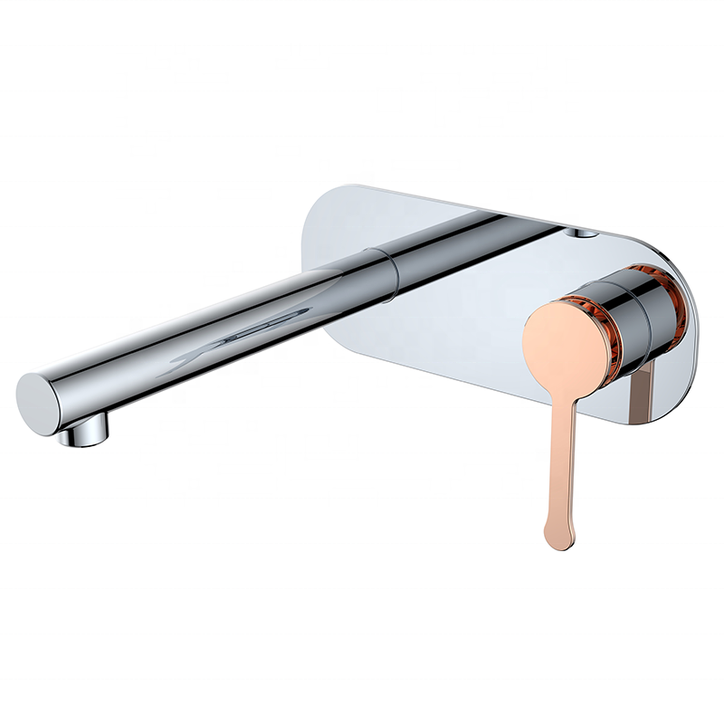 Elegant bathroom design royal long spout brass wall mount faucets ...