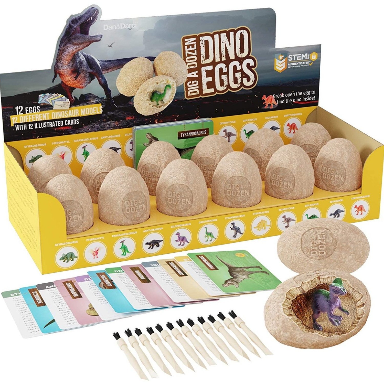 Dinosaur Fossil Archaeological Dig Dinosaur Egg Toys Children's DIY ...