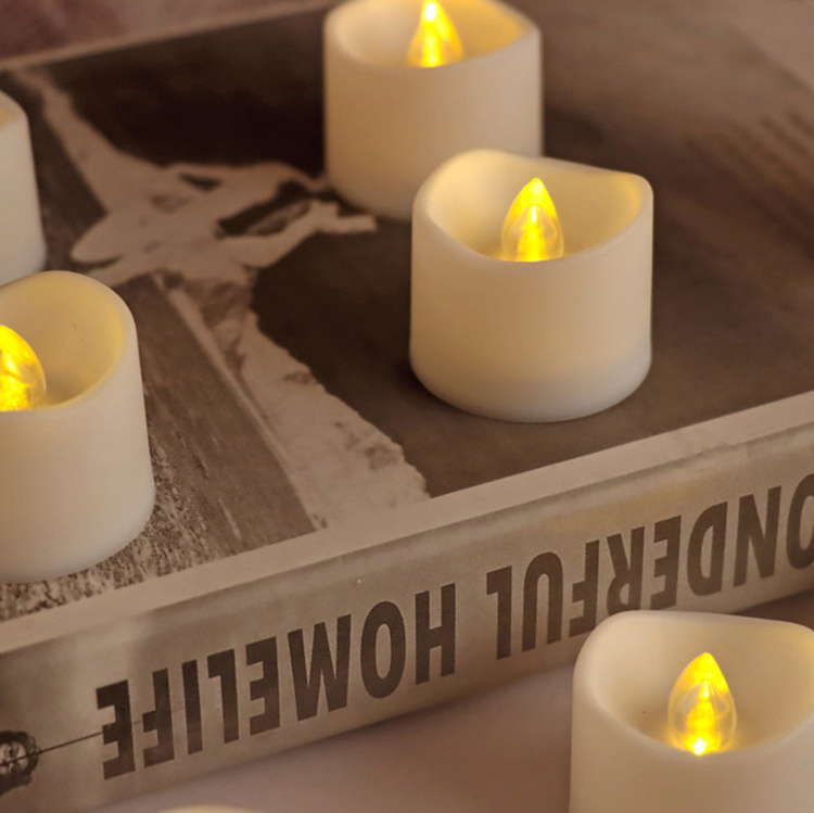 Flameless Christmas Led Tea Lights Candles Battery Operated Artificial ...