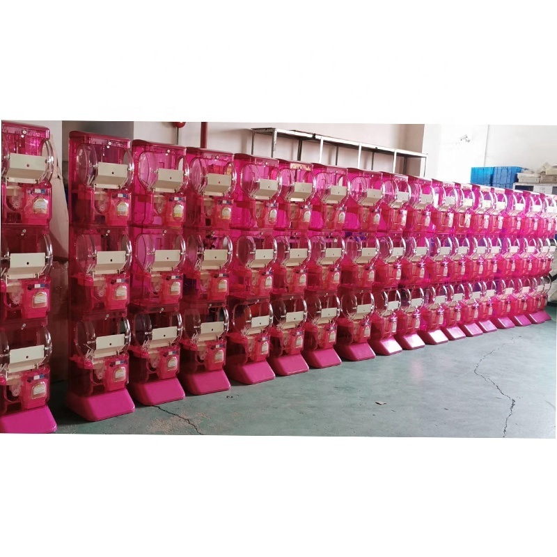 Coin Operated Gumball Machine Vending Plastic Toy Balls Candy Dispenser ...