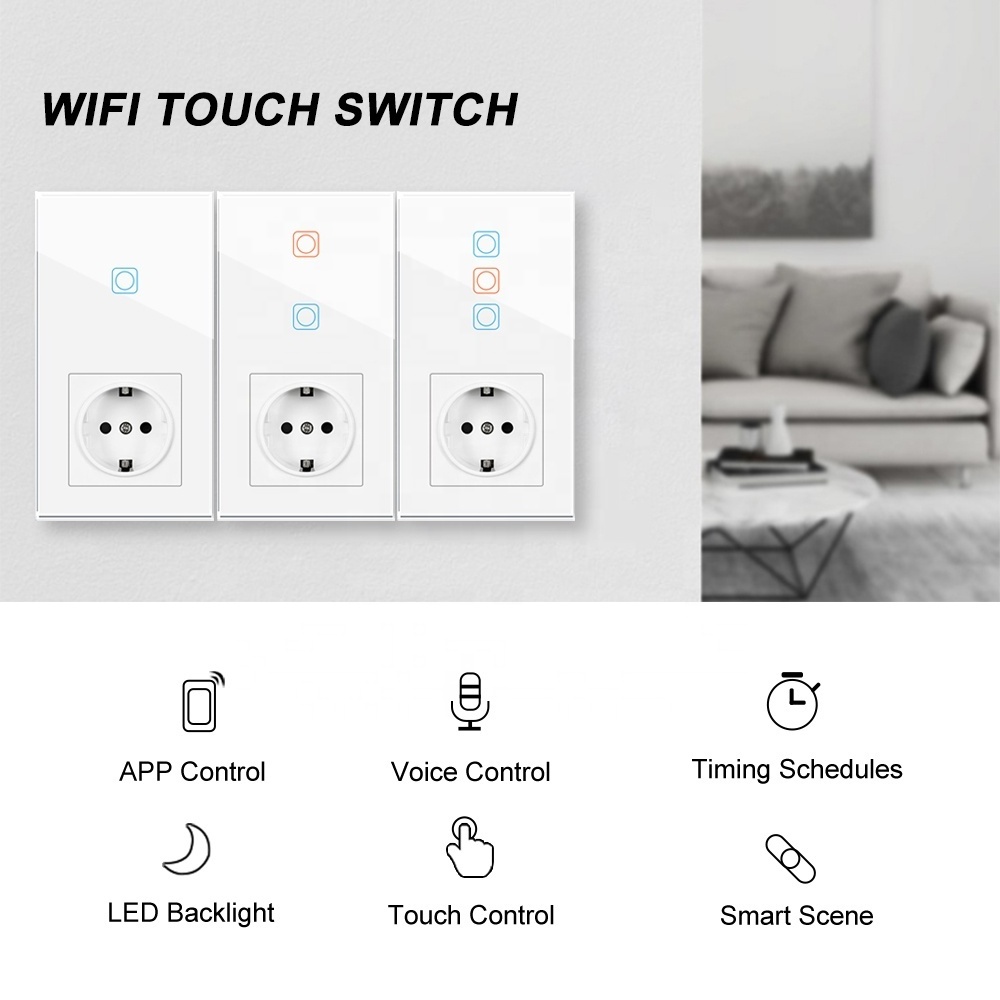 SRAN customized ewelink tuya smart touch electrical wifi modular switch ...