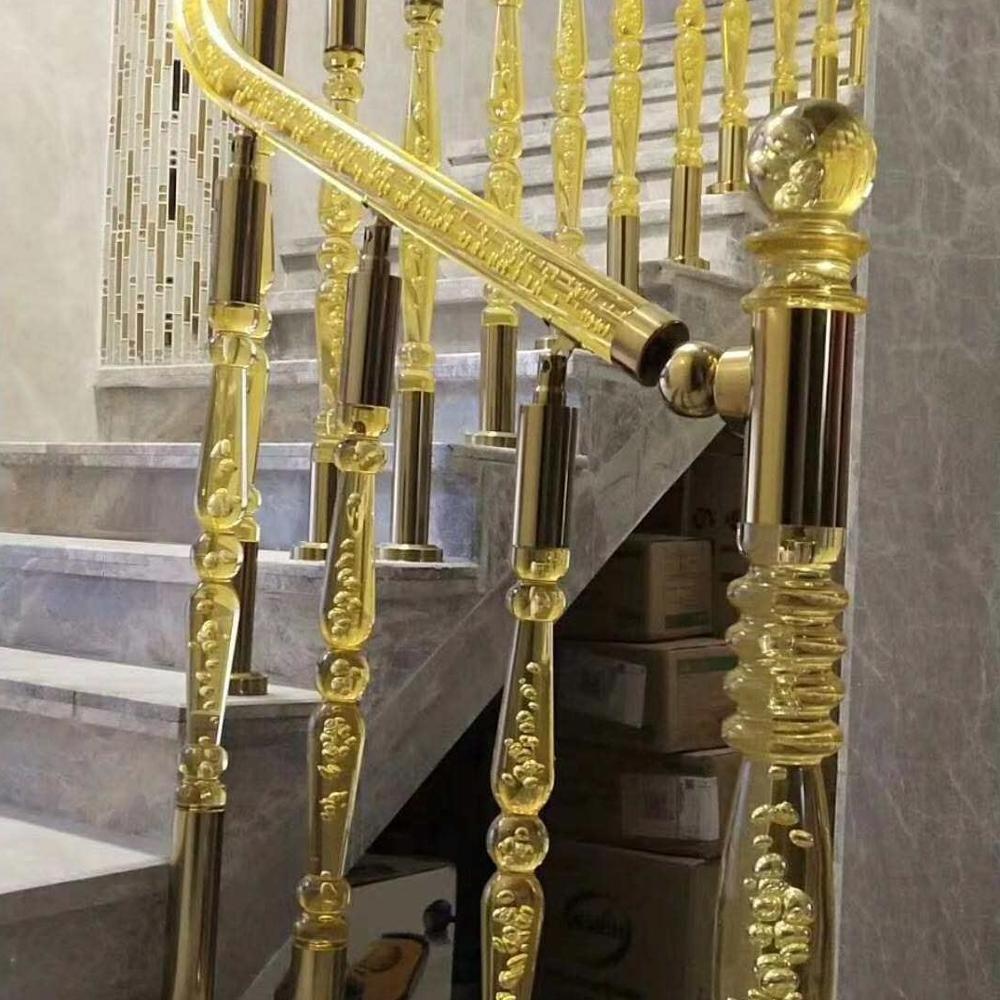 Foshan Pillar Clear Staircase Column Indoor Stair Design Crystal Modern ...