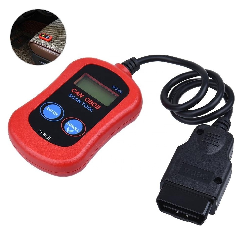 MS300 Screen OBD2 car diagnostic scanner tool ecu checker key ...