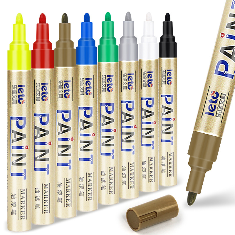Popular 8-color optional color paint pen does not drop paint tire ...