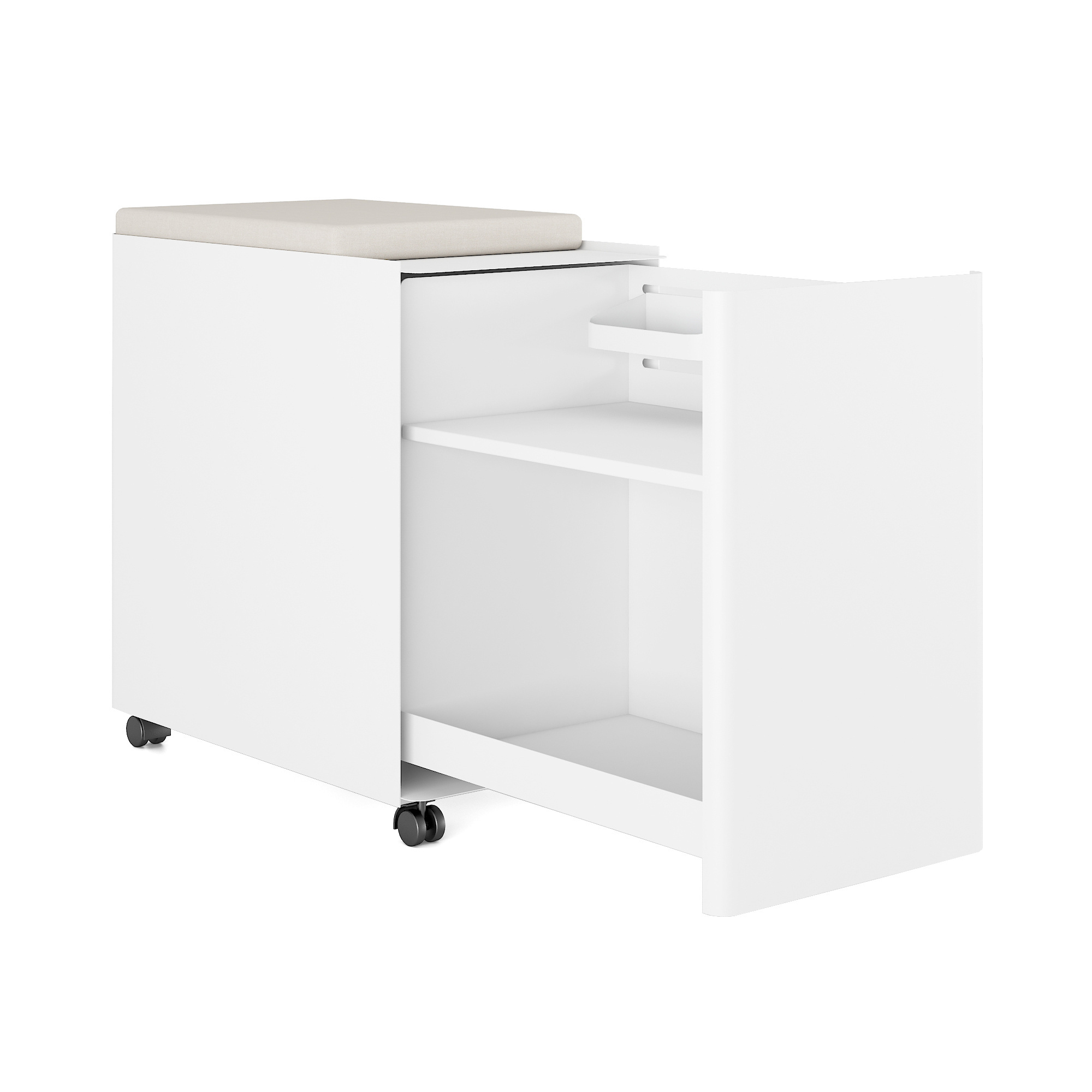 Compact Space Saving Mobile Home office document Storage 3 Drawer Metal ...