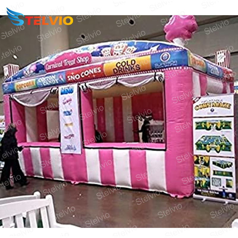 Amusement Park Inflatable Concession Stand Inflatable Booth For Event ...
