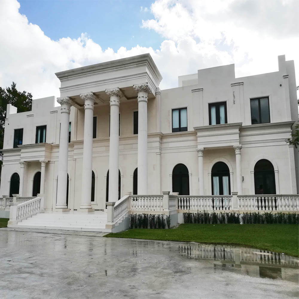 Hotel and Villa classic roman stone column beautiful gate pillar design ...