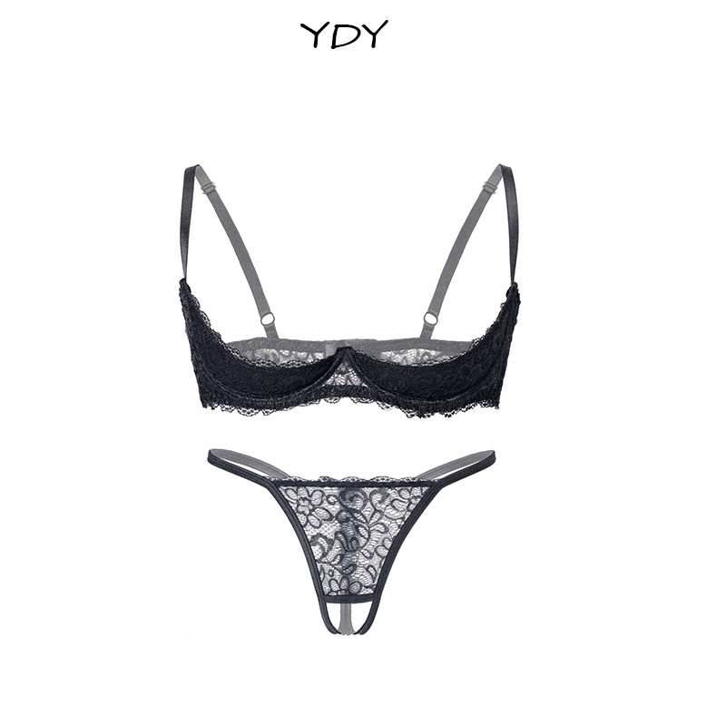 Lover's Romance Sexy Lingerie Hot Mesh Floral Print Lingerie Set Women ...