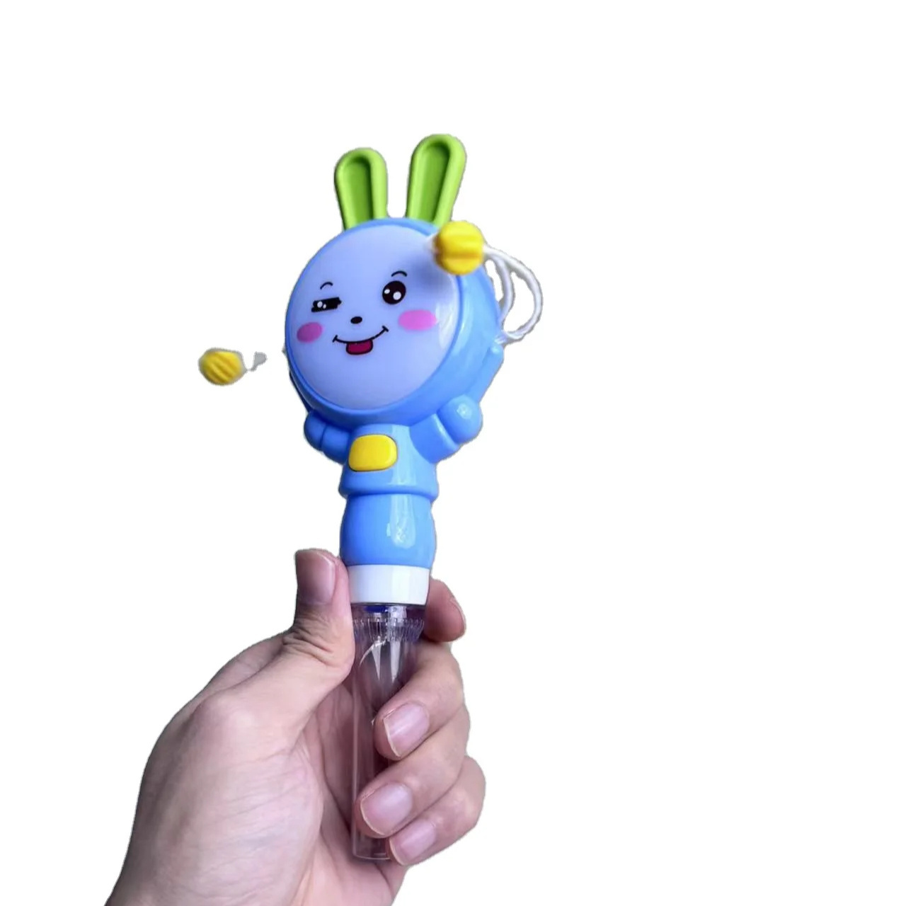 Wholesale plastic light cartoon rabbit glowing drum halal bubble stick ...