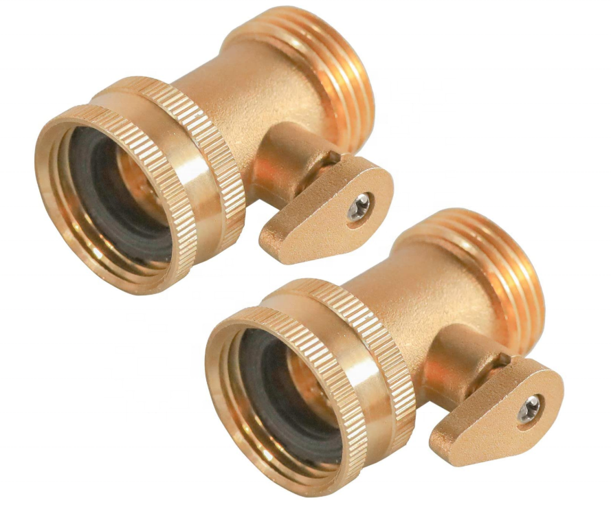 CNC 3/4 Inch Heavy Duty Brass Garden Hose Shut Off Valve With Rubber ...