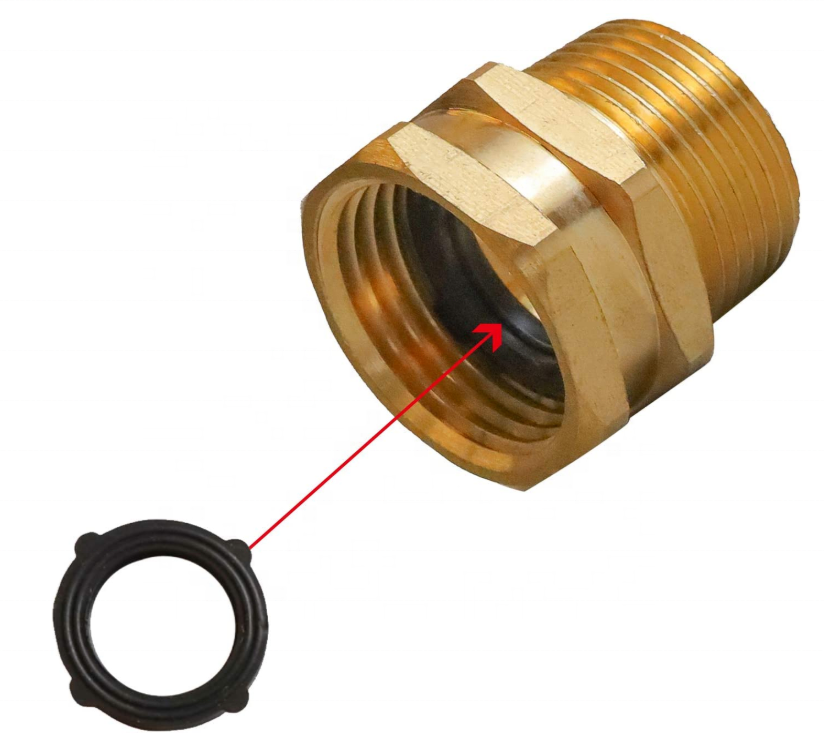 GHT To NPT Brass Tap Connector 3/4" Female To 1/2" Male Garden Hose ...