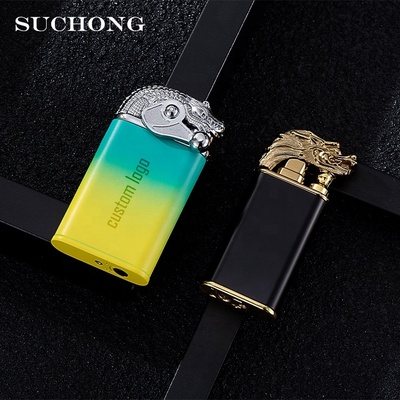 Tiktok Custom Novelty Cool Gradient Croc Dragon Lighter BestSuppliers