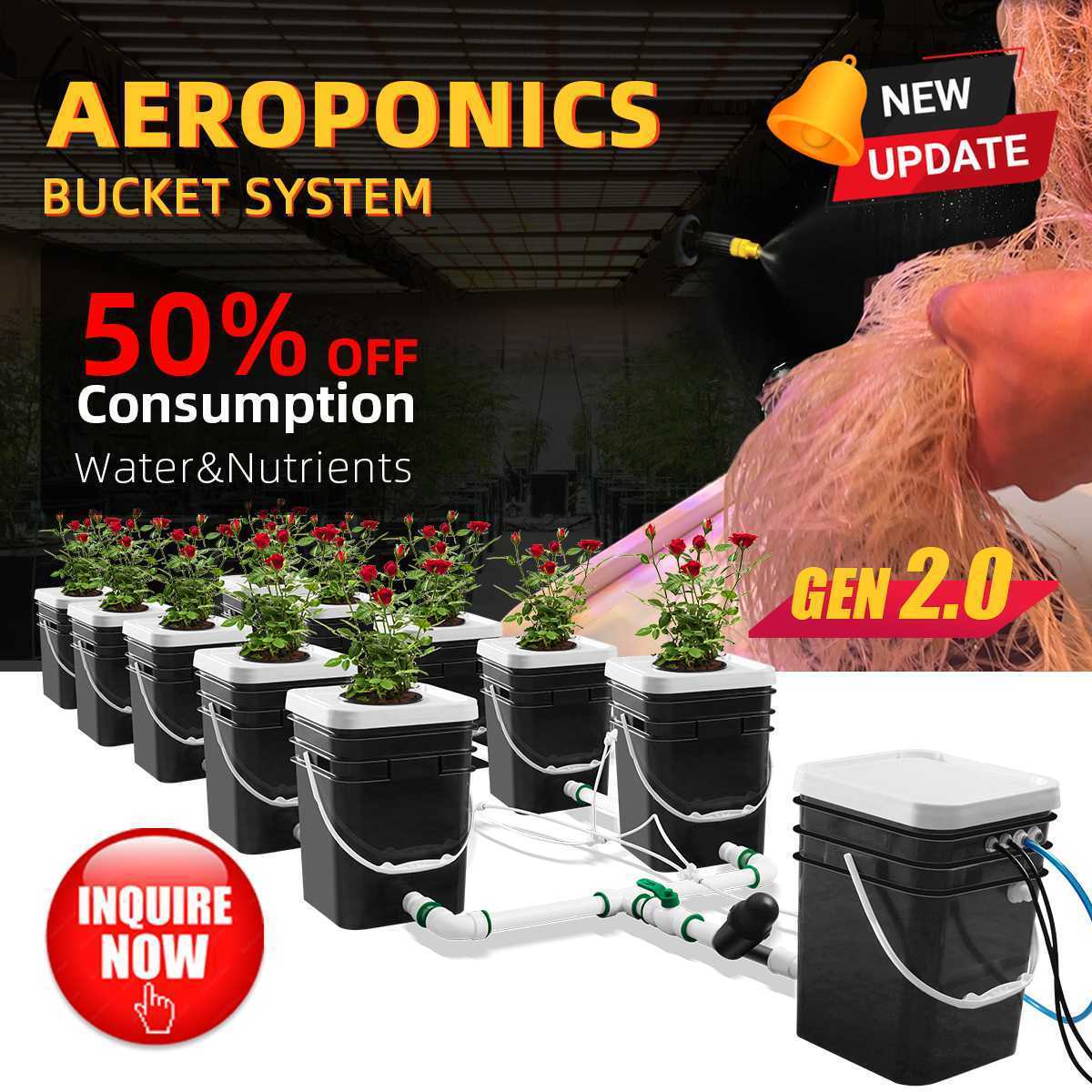 Top Sale Pvc Plastic RDWC Hydroponic Indoor Hydroponic Growing Dutch Bucket System Manufacturer ...