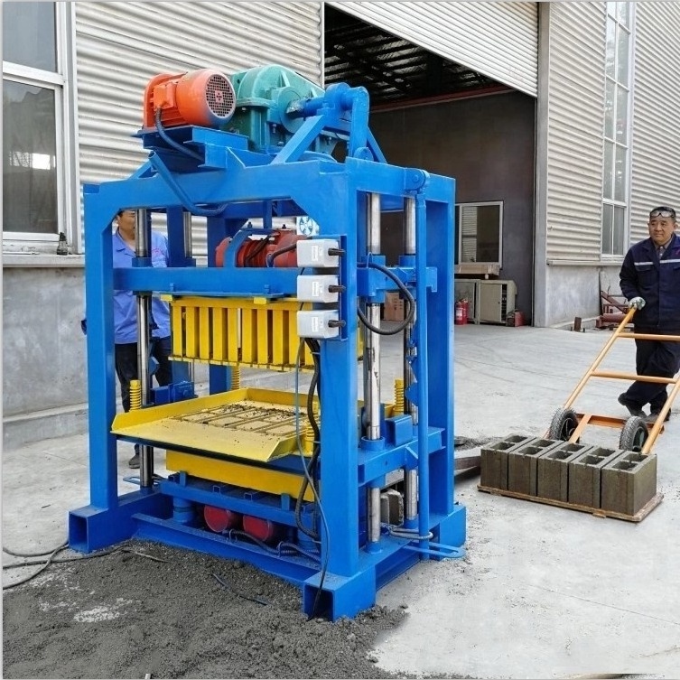 Building Construction QTJ4-40 Cement Block Making Machine Hollow ...