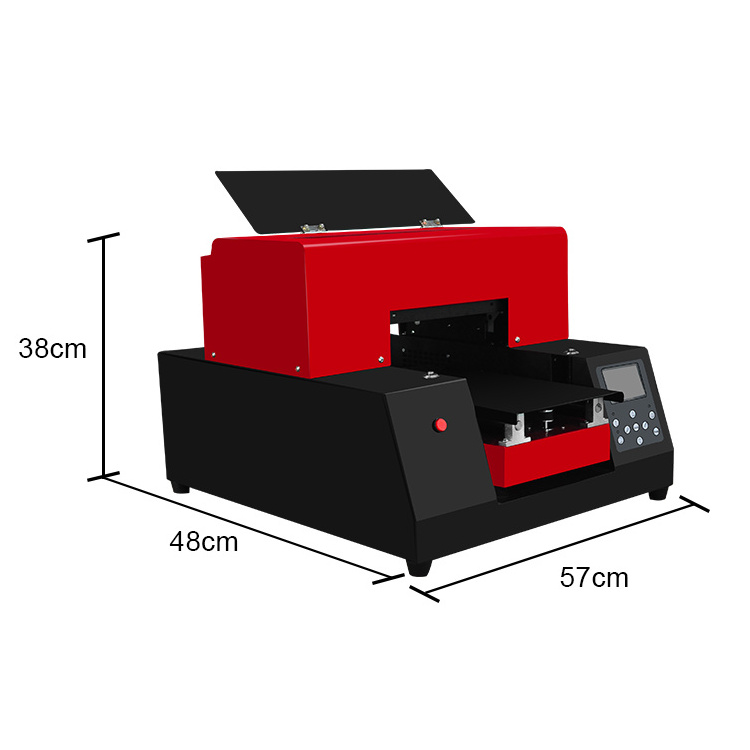 Small Desktop Inkjet Flatbed Printer 6 Colors A4 Size Printing Machine ...