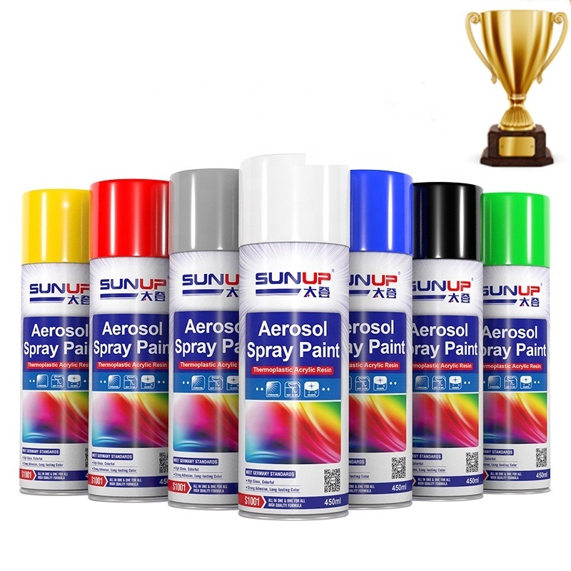 Wholesale white black gold chrome color spray paint acrylic aerosol ...
