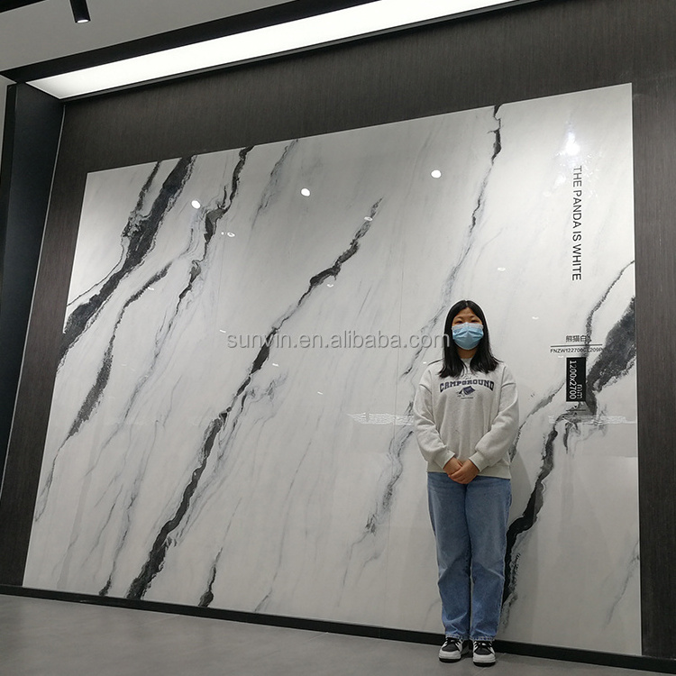 Faux Exterior Sintered Stone Floors Porcelain Tiles Marble Large Format ...