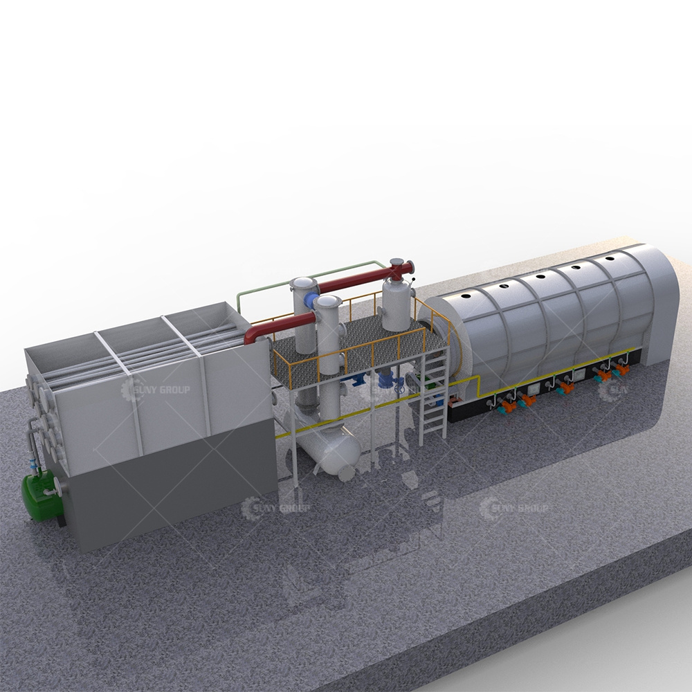 Continuous Pyrolysis Plant For Waste Tyre Plastic Pyrolysis Machine ...