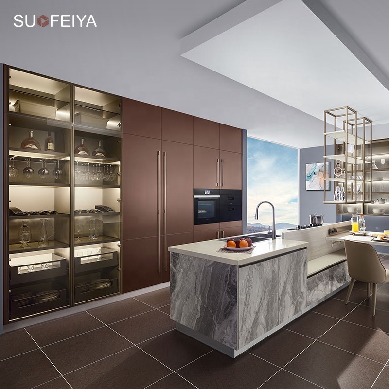 Suofeiya Customised Modern Design Chipboard Laminated Kitchen Cabinet ...