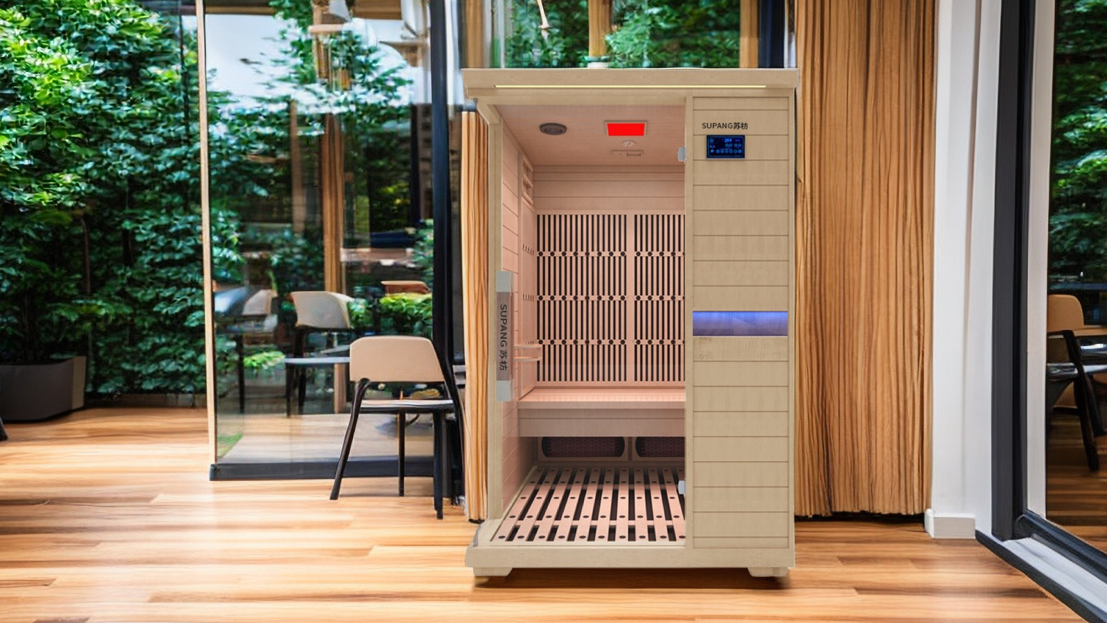 2 Person Home Ozone Dry Steam Sauna Cabin Heater Dome Hemlock Far ...