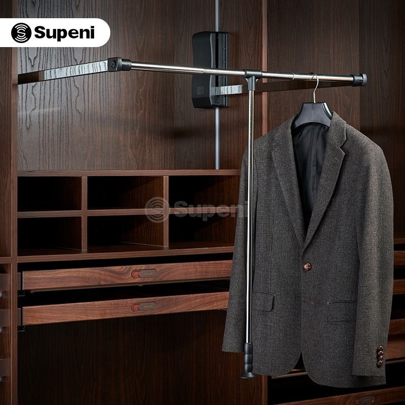 Supeni Adjustable Hanging Lift Pull Down Closet Rod Wardrobe lift for ...