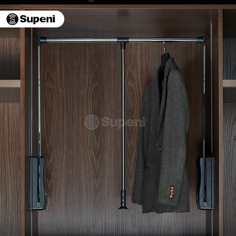 Supeni Adjustable Hanging Lift Pull Down Closet Rod Wardrobe lift for ...
